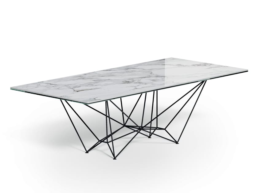 Rectangular Marble Glass Tables | Archiproducts