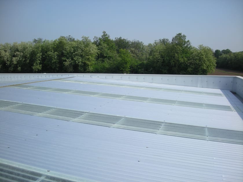 Roof panel in translucent plastic laminate FILON FR By MAGNIPLAST