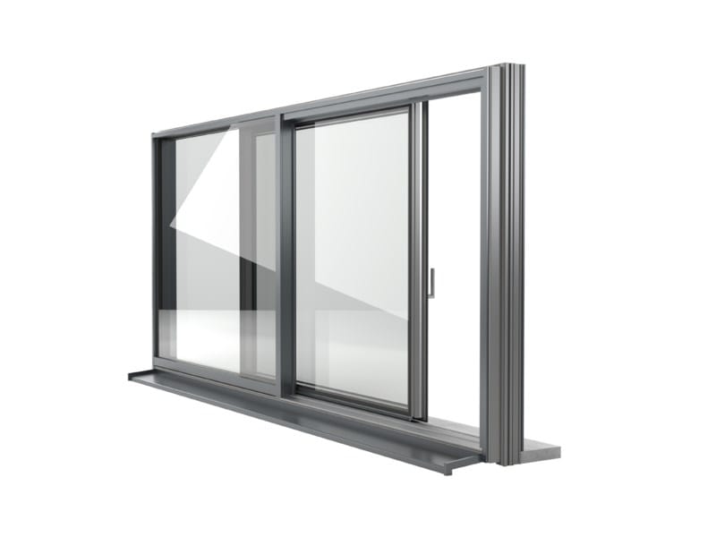 Aluminium and PVC sliding window FIN-SLIDE CLASSIC-LINE By FINSTRAL
