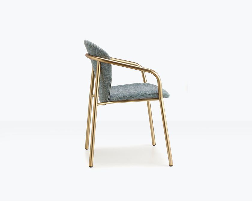 Upholstered steel chair with armrests FINN Finn Collection By SCAB ...