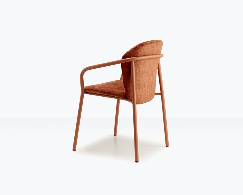Upholstered steel chair with armrests FINN Finn Collection By SCAB ...