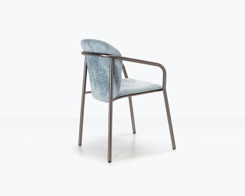 Upholstered steel chair with armrests FINN Finn Collection By SCAB ...