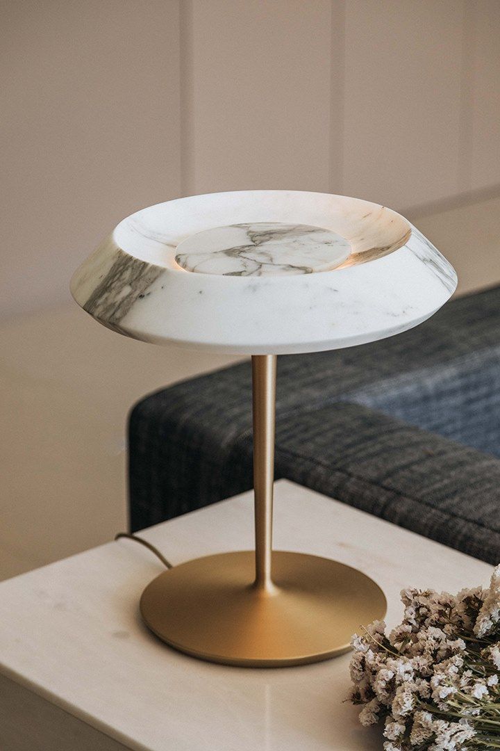FIORE CALACATTA GOLD Marble table lamp By Maami Home | design Fábio ...