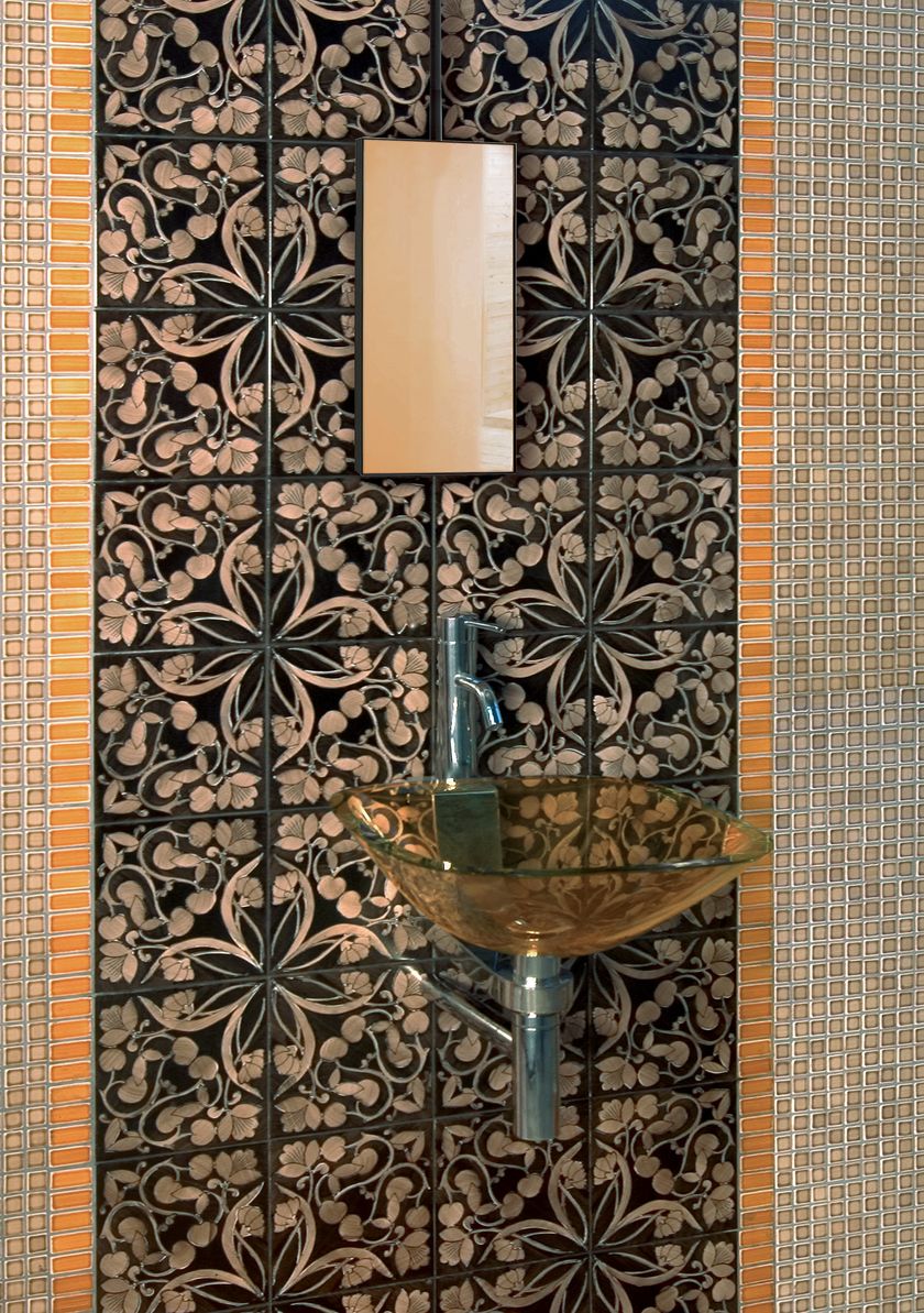 Ceramic wall tiles / flooring FIORI SCURI POLVICA MANGANESE 7. Fiori ...