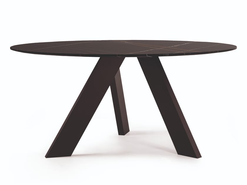 Round marble table FIX By Busnelli design Pinuccio Borgonovo