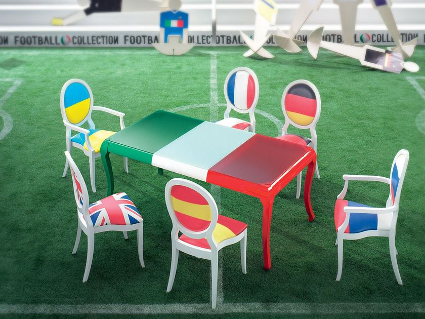 FLAG | Rectangular table Rectangular glass dining table By Modenese ...