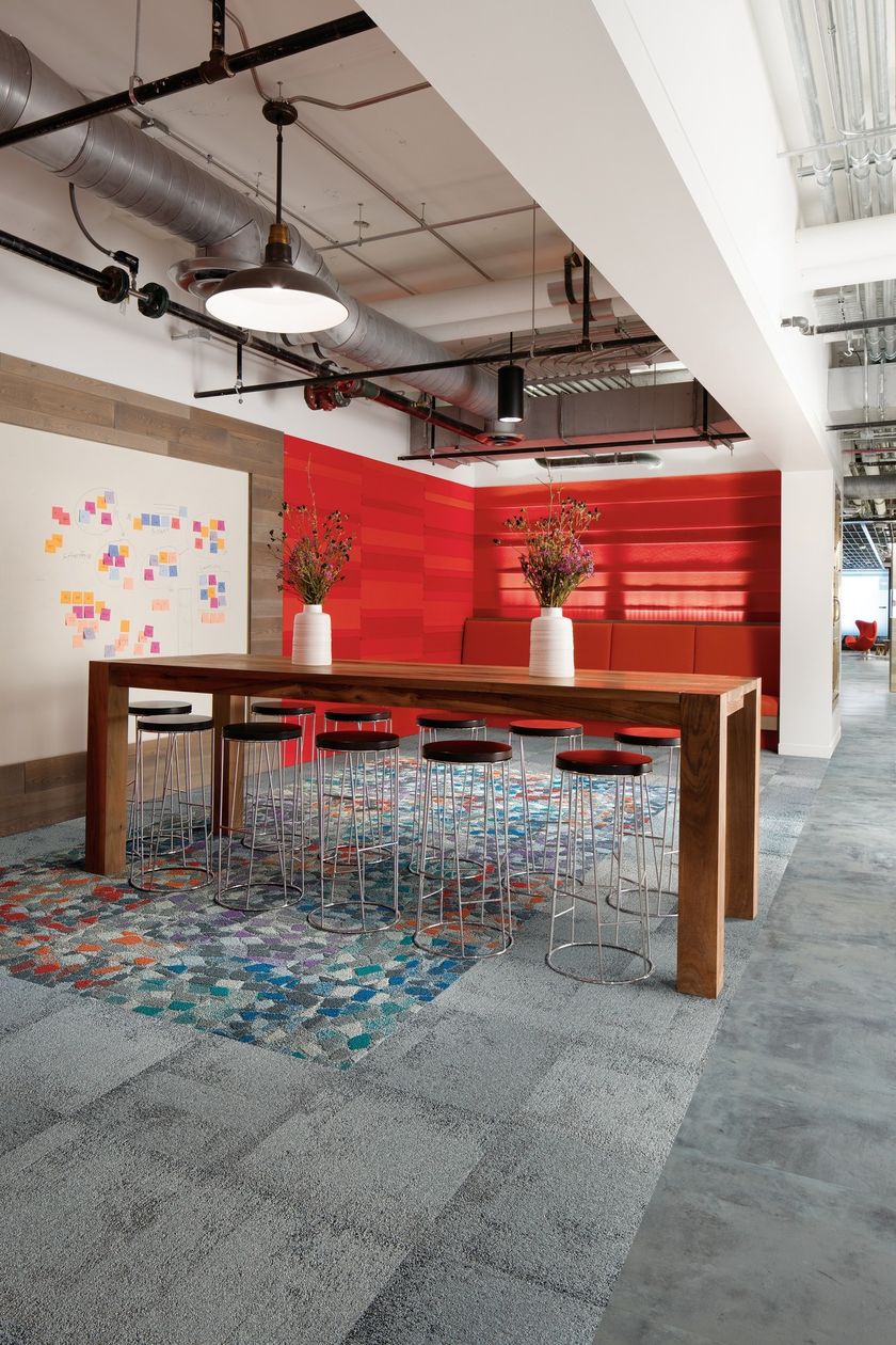 Nylon® carpet tiles FLAGSTONE Human Connections Collection By Interface®