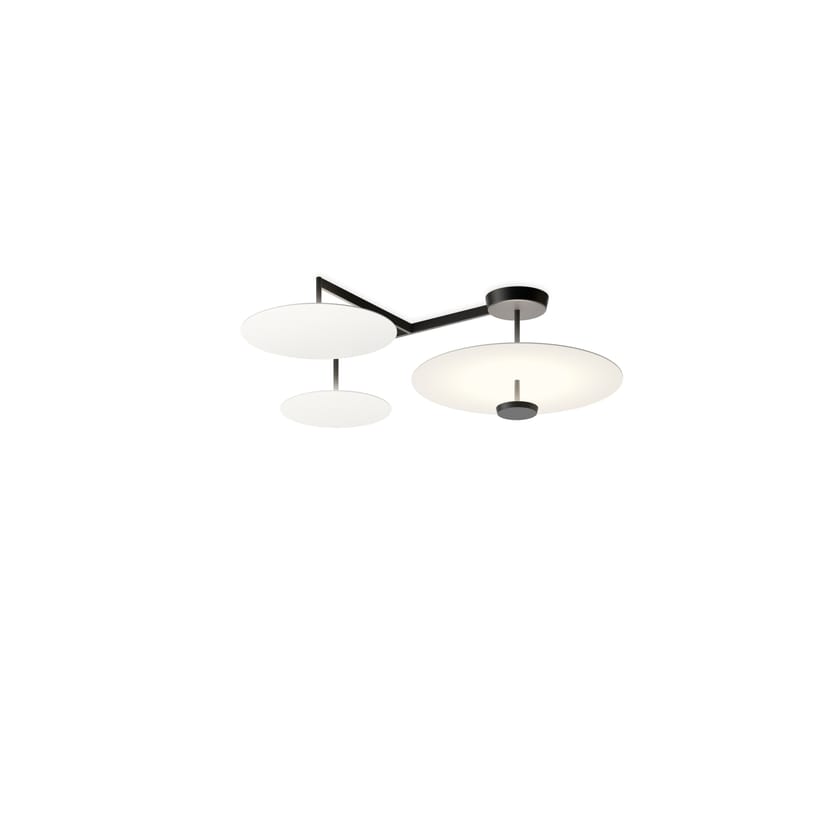 FLAT 5905 LED metal ceiling lamp By Vibia | design Ichiro Iwasaki