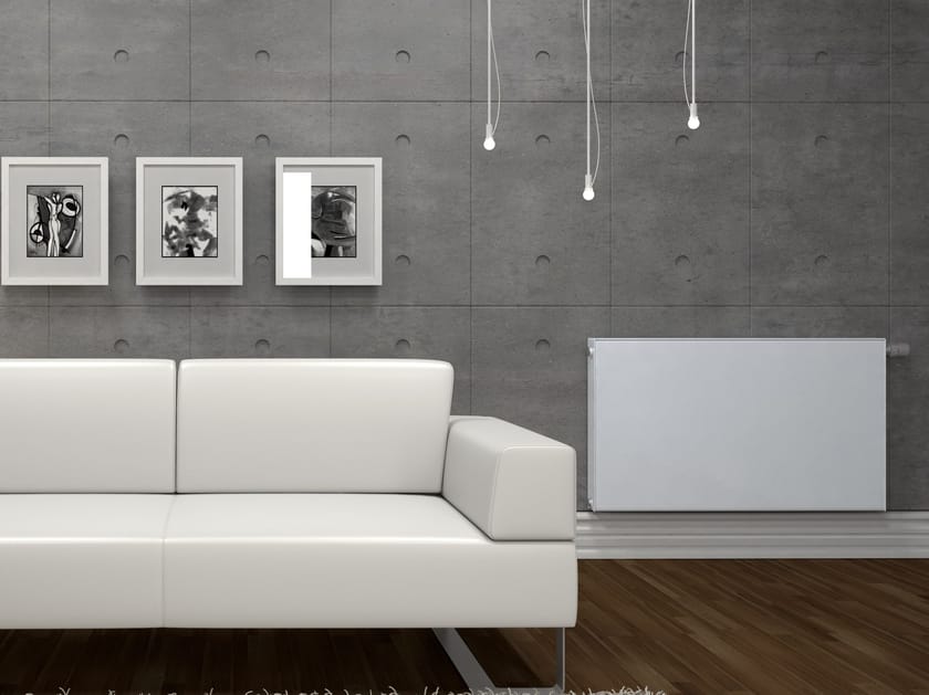 Horizontal steel panel radiator FLAT LINE By VASCO