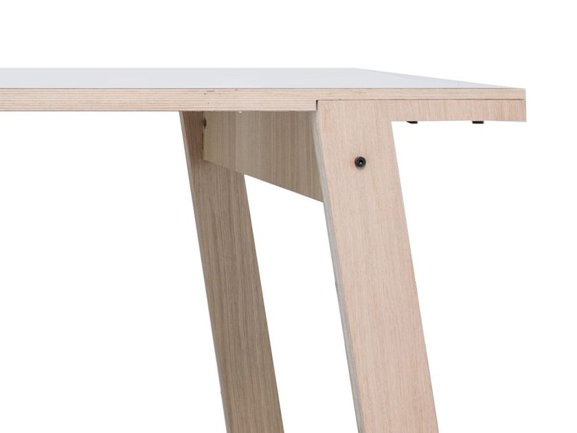FLAT Rectangular wooden table By RFORM