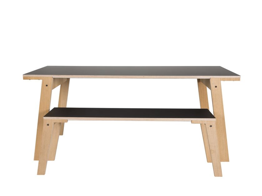 FLAT Rectangular wooden table By RFORM
