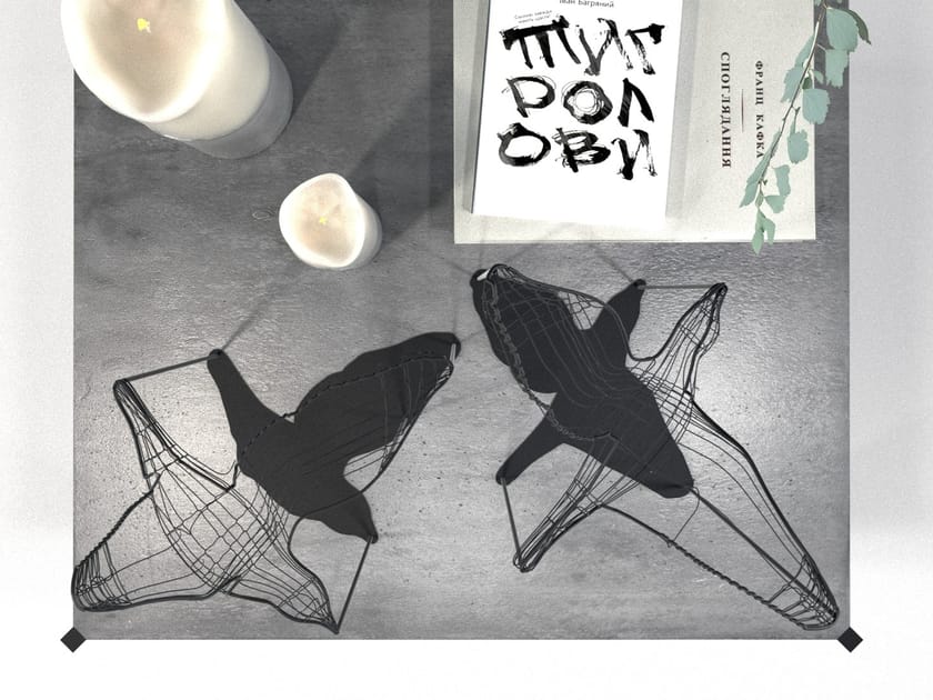 Metal decorative object FLIGHT SHADOWS By MZPA