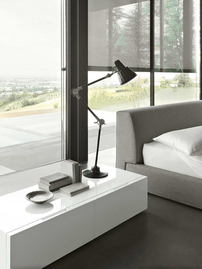 FLIN Wooden bedside table with drawers By Lema | design Officinadesign Lema