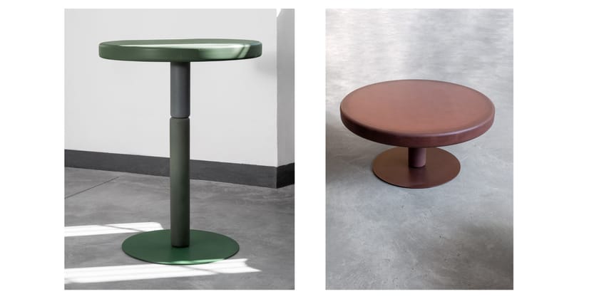 Tavolo alto rotondo in cemento FLIPPER | Tavolo alto - Forma&Cemento ...