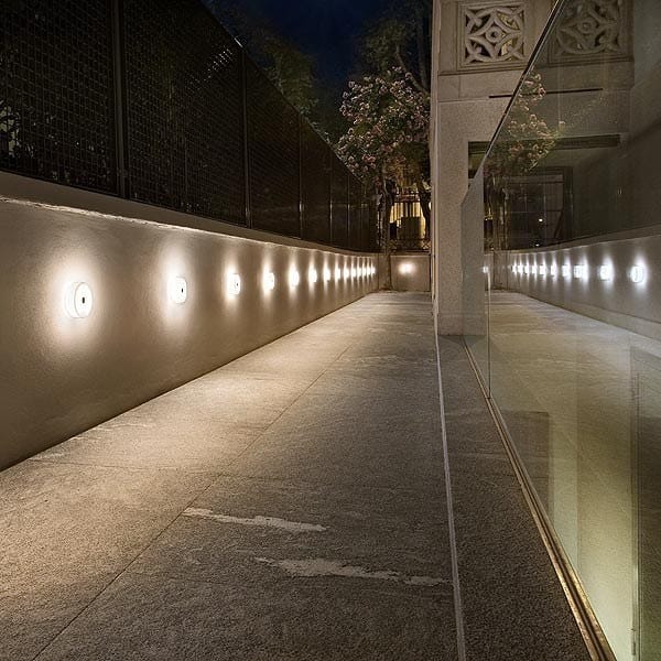 FLOS - MINI BUTTON GLASS Die cast aluminium Outdoor wall Lamp By In ...