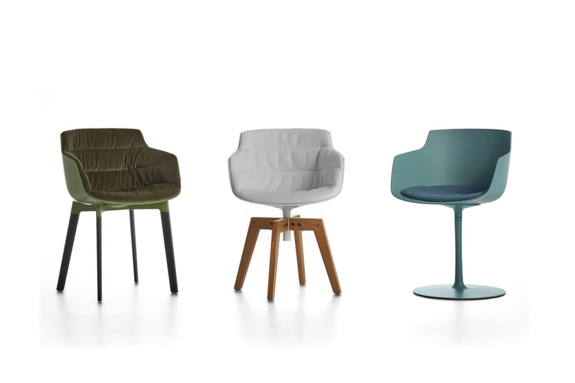 FLOW ARMCHAIR | Trestle-based chair Flow Collection By MDF Italia ...