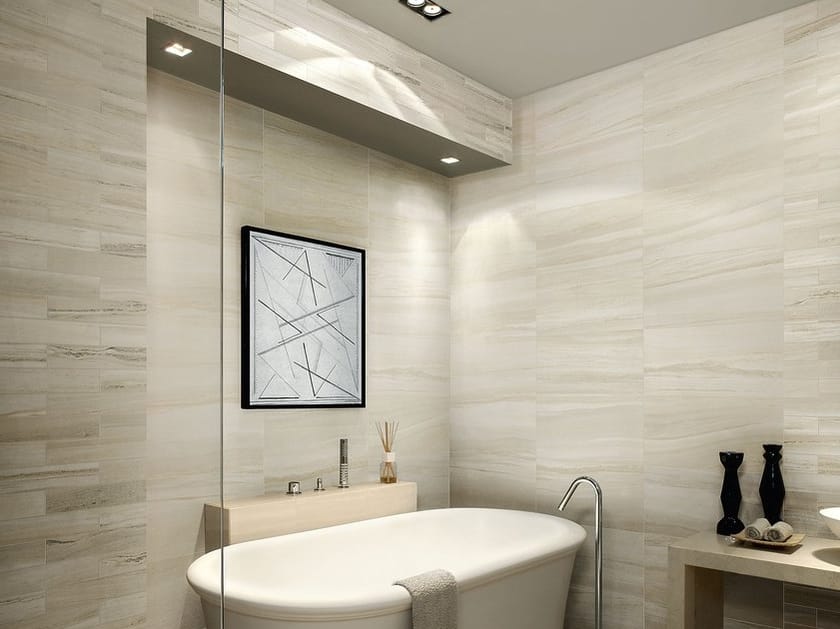 Porcelain stoneware wall/floor tiles with marble effect FLOW IVORY By ...