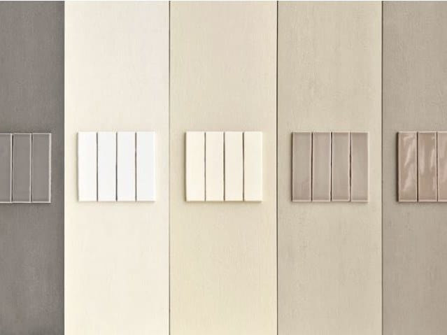 Porcelain stoneware wall tiles FLOW MUD By Mutina