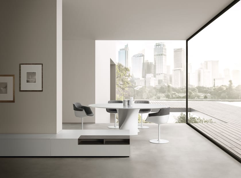 FLOW SLIM | Silla giratoria By MDF Italia diseño Jean-Marie Massaud