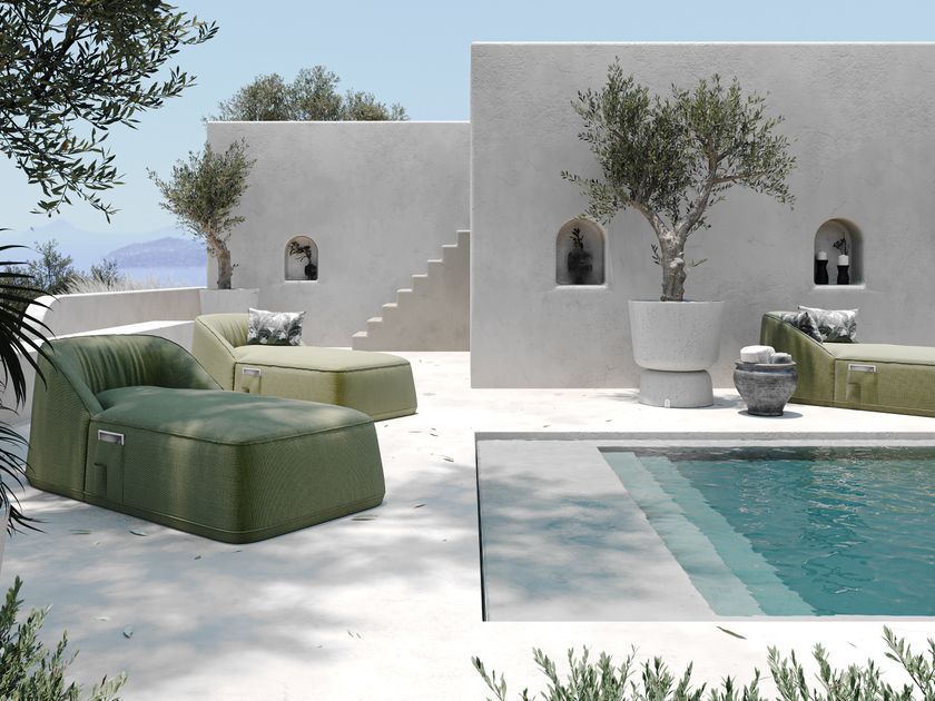 FLOW Fabric sun lounger By Myface