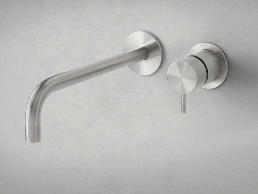 Rubinetto per lavabo a muro in ottone cromato FLOW T1.16 B | Rubinetto ...