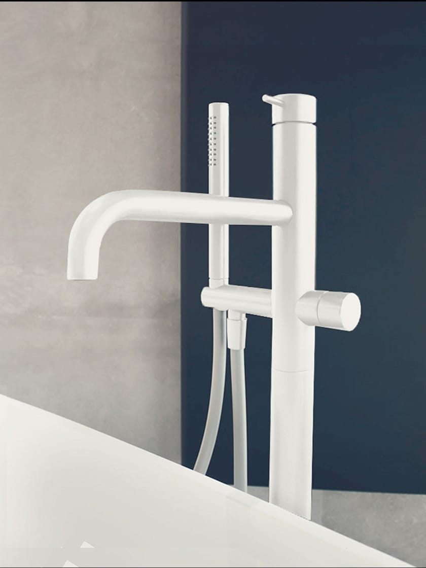 FLOW T1.33 | Bathtub tap Floor standing chromed brass bathtub tap By ...