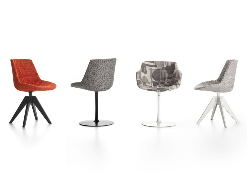 FLOW TEXTILE | Trestle-based chair By MDF Italia design Jean-Marie Massaud