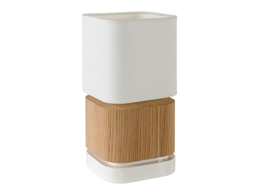 Wooden table lamp FLUCE Wood Collection By Flam & Luce design Cyril Gorin