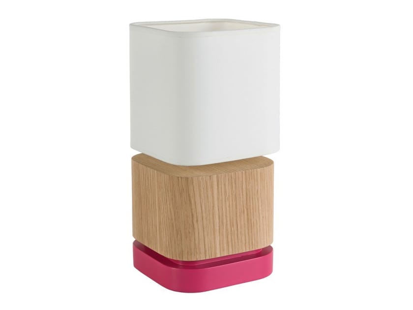 Wooden table lamp FLUCE Wood Collection By Flam & Luce design Cyril Gorin