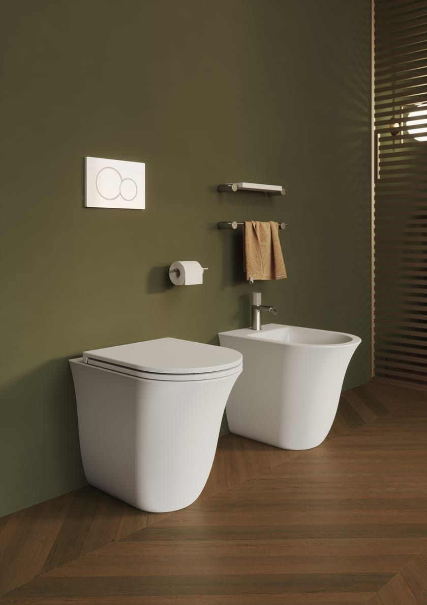 FLUT Floor mounted ceramic toilet By GSG Ceramic Design