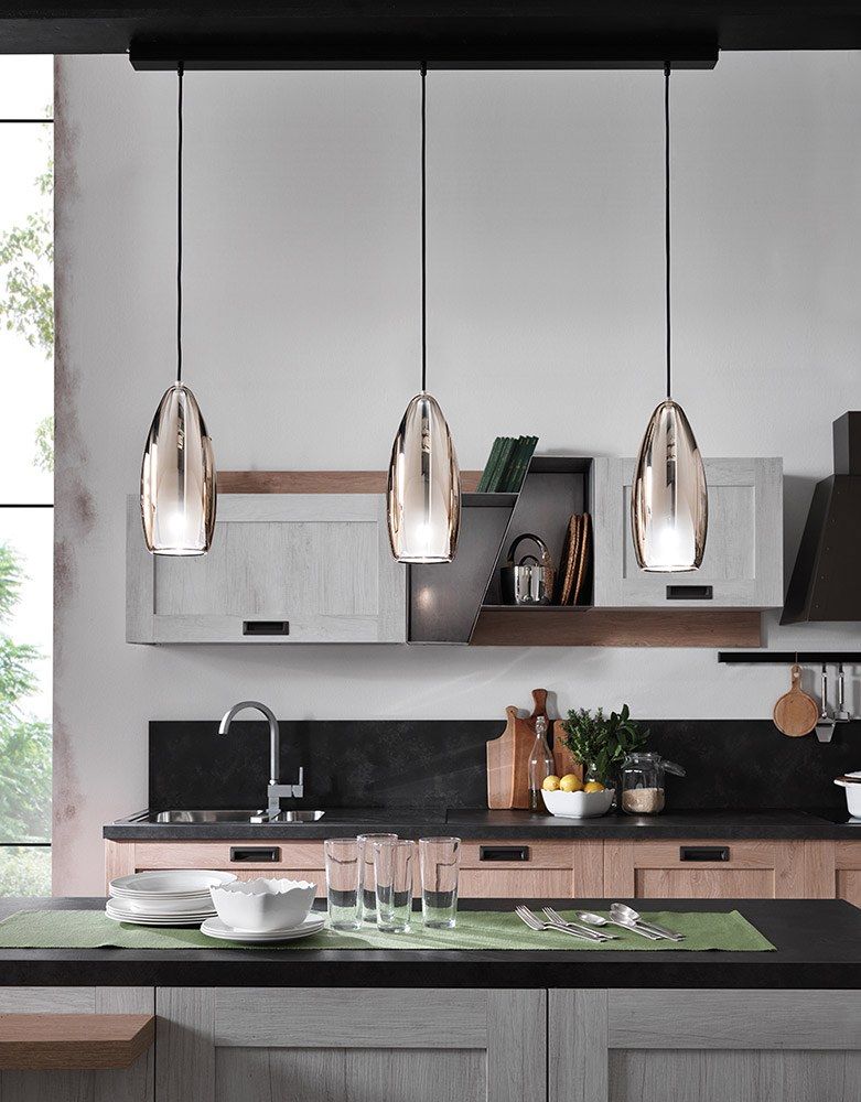 FLUTE Direct light blown glass pendant lamp By Cangini & Tucci