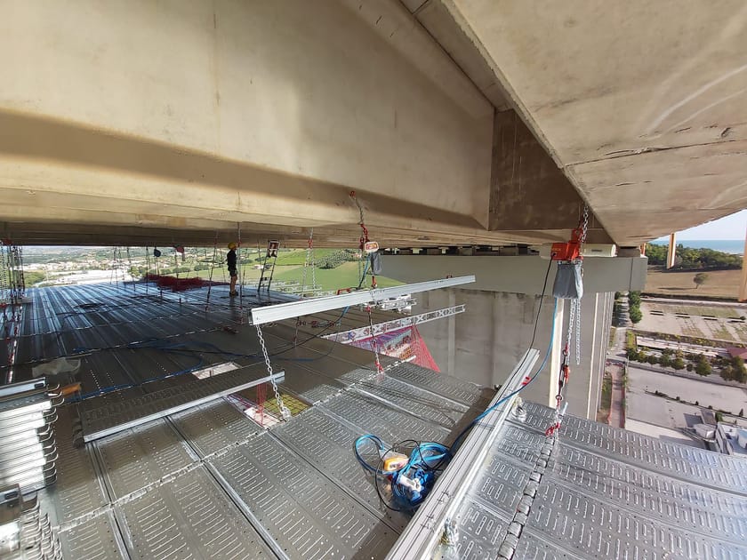 FLYDECK Tubular structure and scaffolding By Pilosio