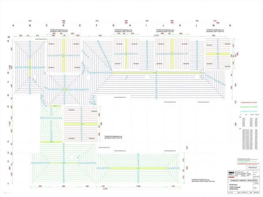 Glass Thermal insulation panel FOAMGLAS® TAPERED T3+ By FOAMGLAS