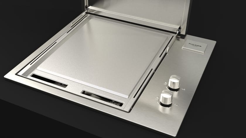 PROFESSIONAL Gas stainless steel barbecue with Teppanyaki plate By ...