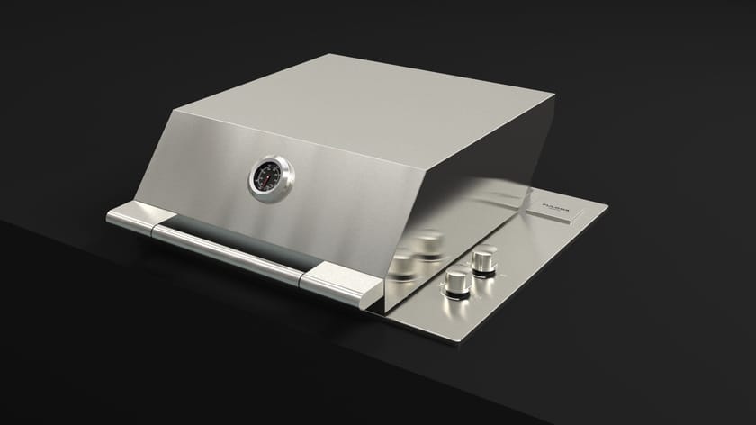 PROFESSIONAL Gas stainless steel barbecue with Teppanyaki plate By ...