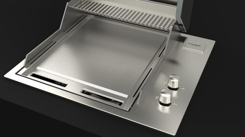 PROFESSIONAL Gas stainless steel barbecue with Teppanyaki plate By ...