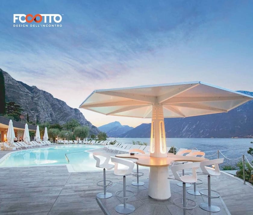 Stufa da esterno a fungo a GPL freestanding FOCOTTO FLOWER - Focotto - Edilportale