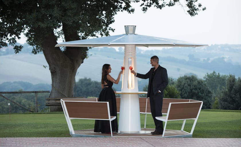 FOCOTTO FULL Outdoor heater By Focotto | design Riccardo Diotallevi