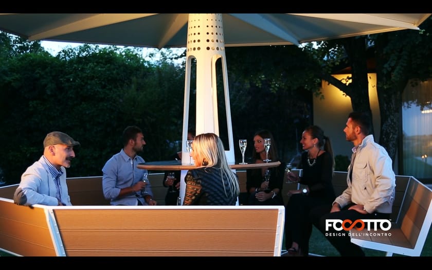 FOCOTTO FULL Outdoor heater By Focotto | design Riccardo Diotallevi