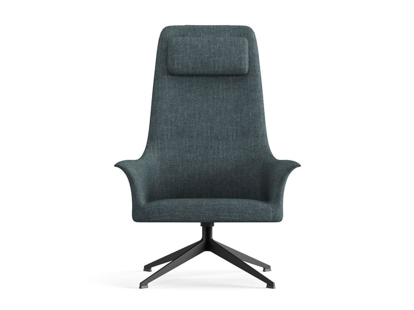 FOLD | Swivel easy chair Swivel with 4-spoke base easy chair with ...