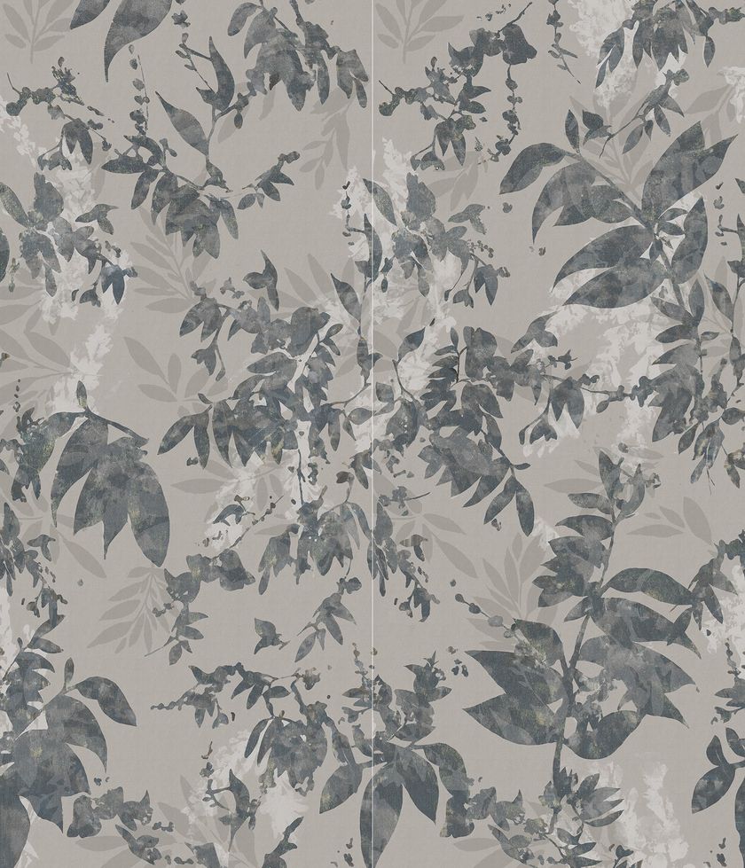 Glazed porcelain stoneware wall tiles FOLIAGE By ORNAMENTA