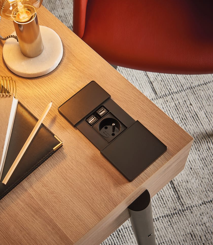 Rectangular writing desk with drawers FOLIO Addict Collection By GAUTIER