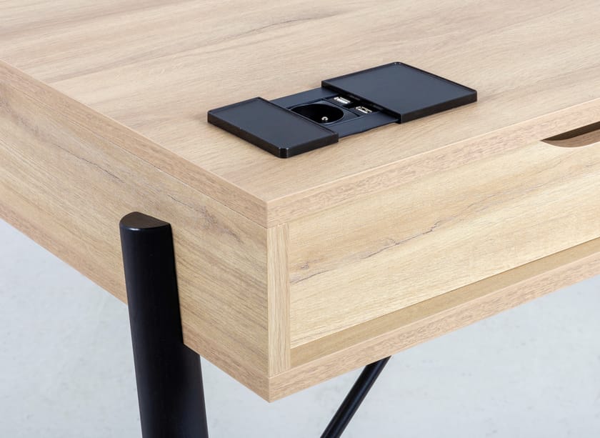 Rectangular writing desk with drawers FOLIO Addict Collection By GAUTIER