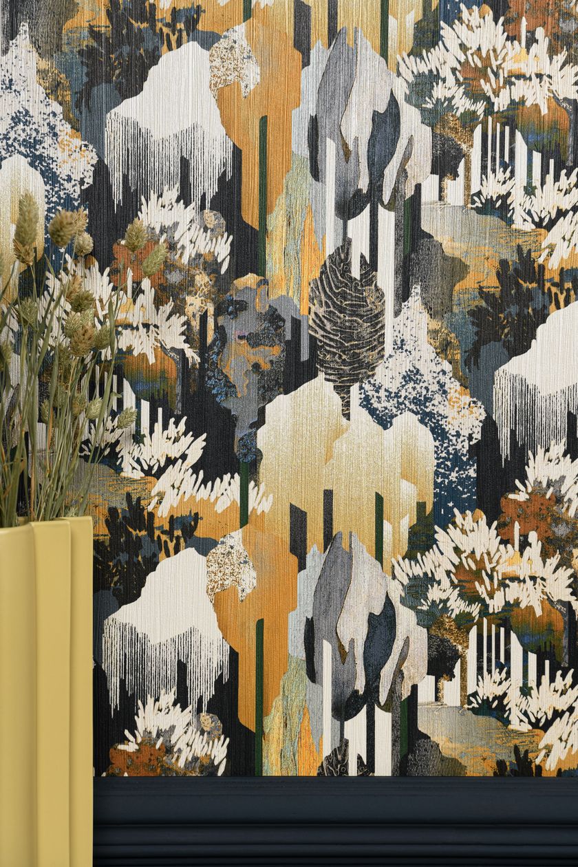 Motif vinyl wallpaper FORÊT By LELIEVRE