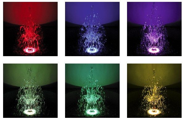FOUNTAIN RING 9X 2 WATT TRILED RGB Underwater lamp By PROLED