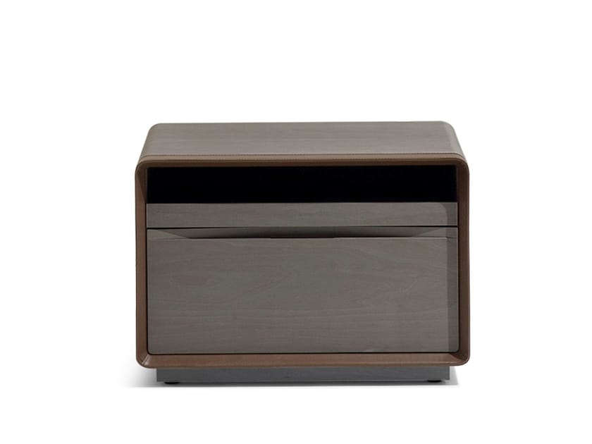 FRAME Rectangular maple bedside table with drawers By Giorgetti ...