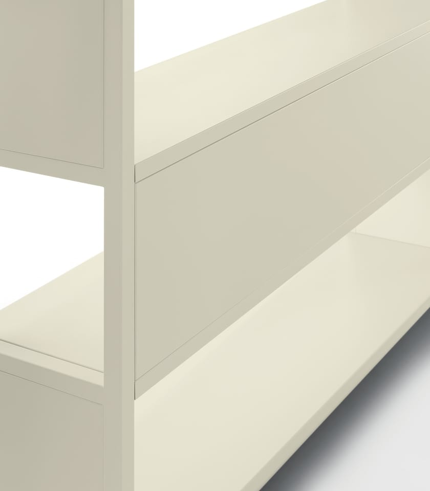 FRAME Open low metal office shelving By Fantin | design Salvatore Indriolo