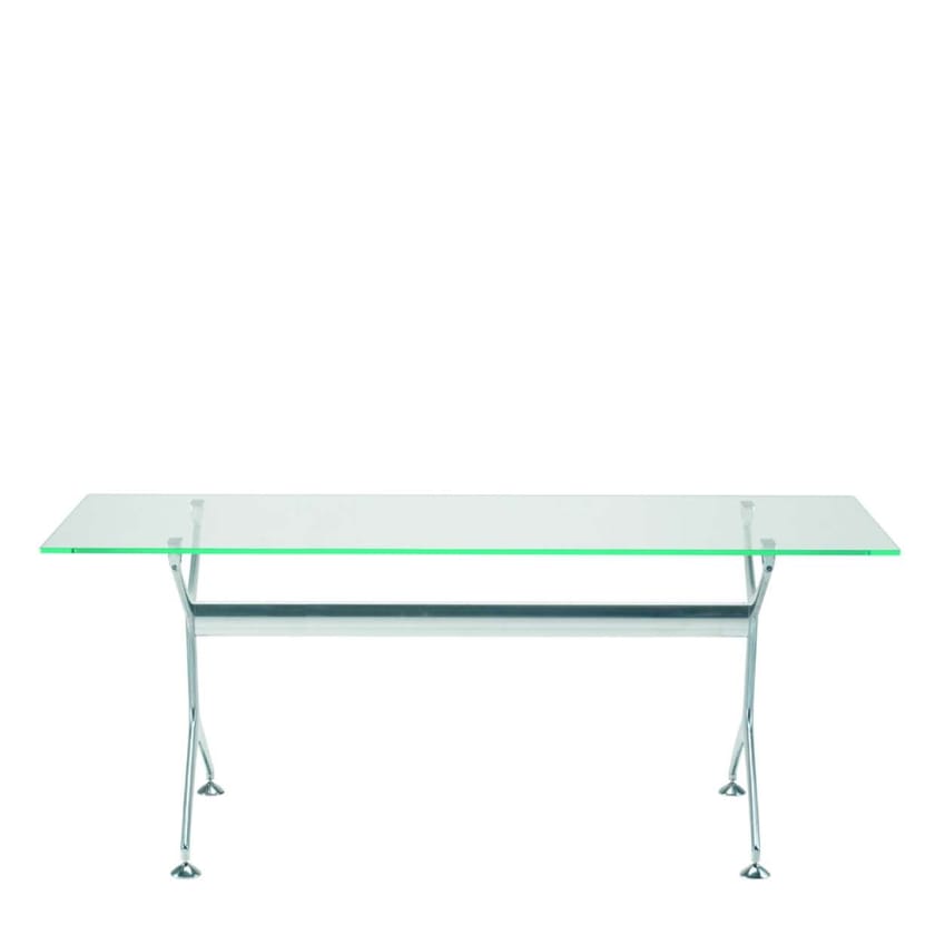 Tavolo rettangolare in alluminio e vetro FRAMETABLE 160 - 496_160 - Alias - Edilportale