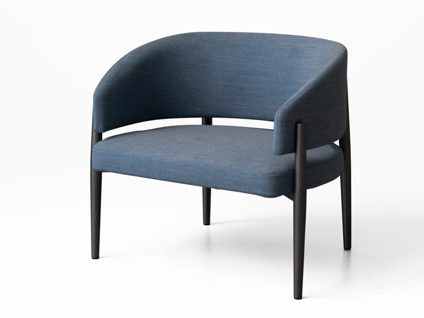 Fabric easy chair with armrests FRANK CLUB By Porro design Piero Lissoni