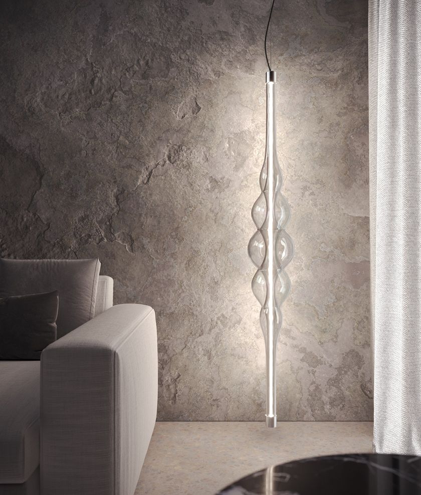 Blown glass pendant lamp FREQUENCY By Cangini & Tucci design Marcantonio